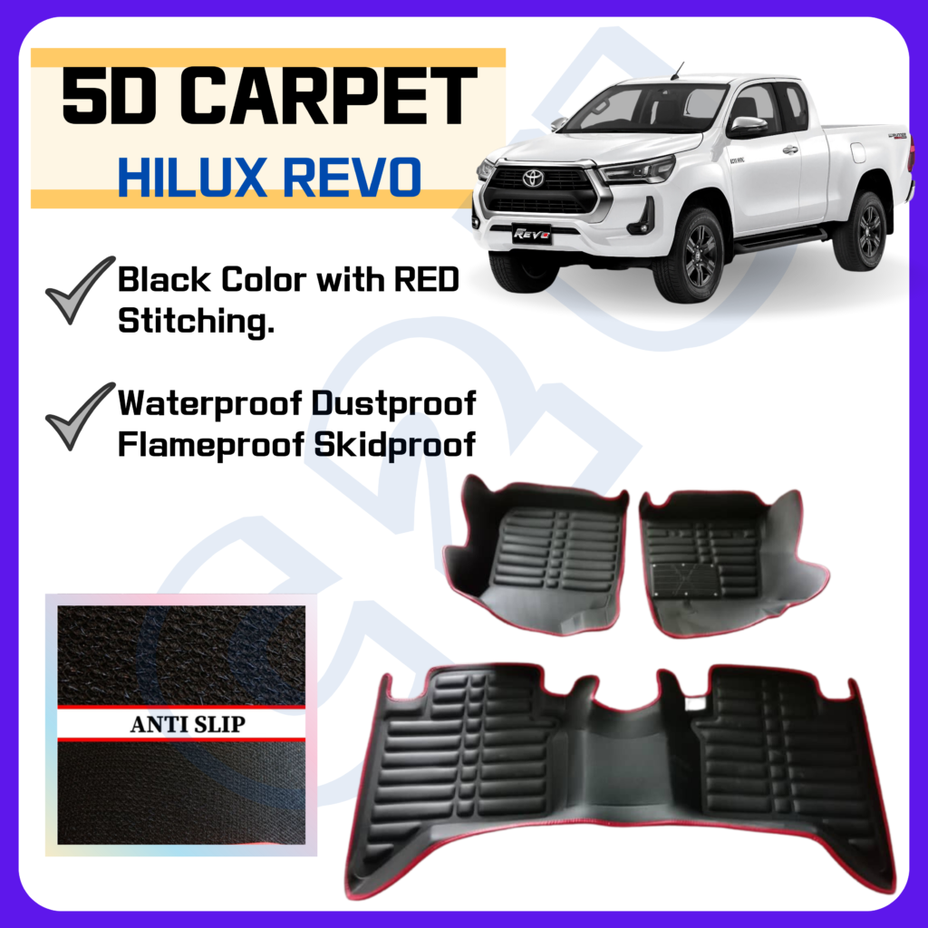 5D Carpet/Floor Mat/Karpet Toyota HILUX REVO – supervision