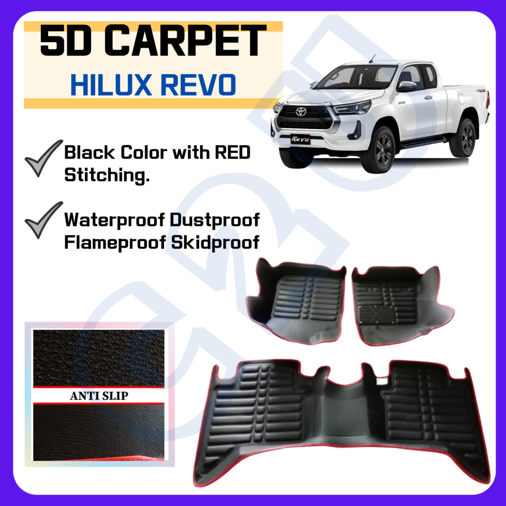 5D Carpet/Floor Mat/Karpet Toyota HILUX REVO – supervision