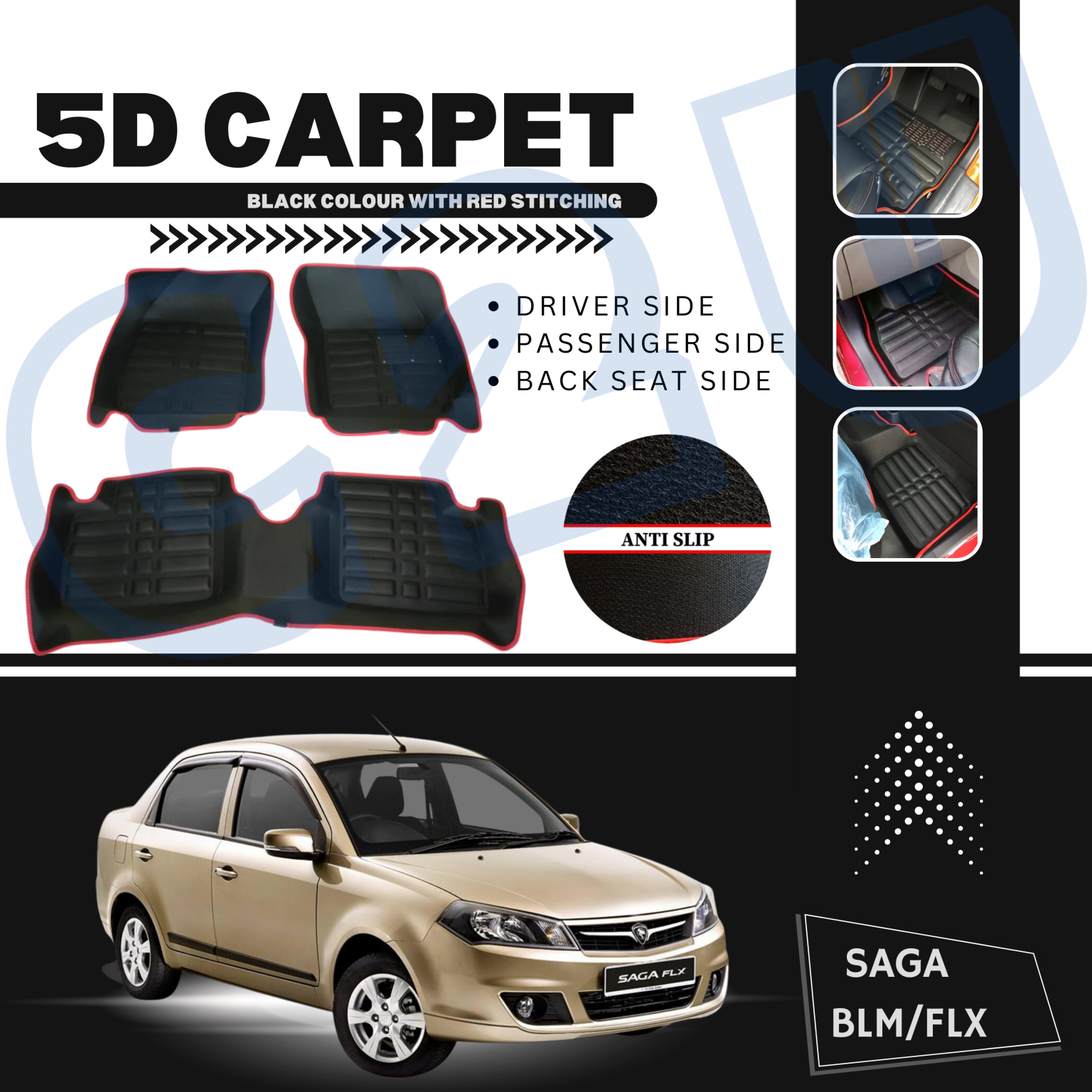 5D Carpet /Floor Mat/Karpet Proton SAGA BLM/FLX – supervision