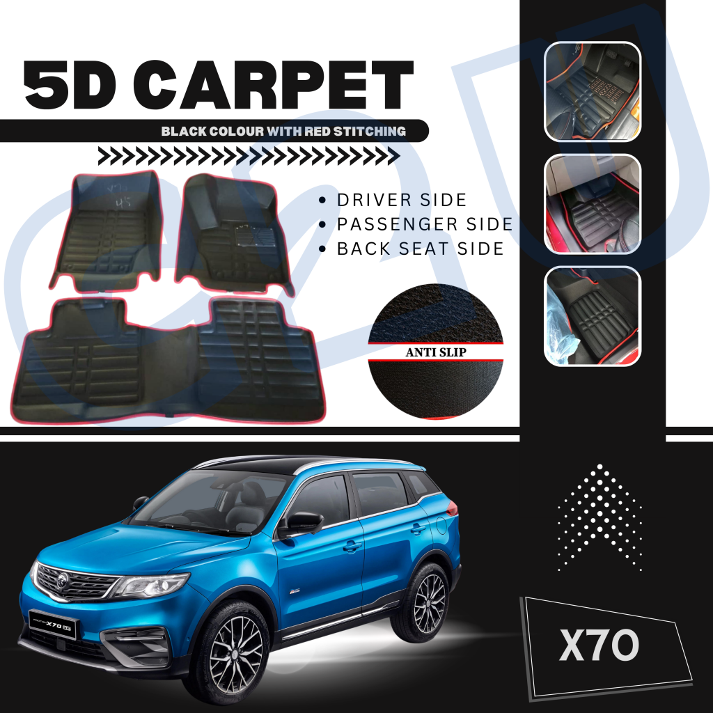 5D Carpet /Floor Mat/Karpet Proton X70 – supervision