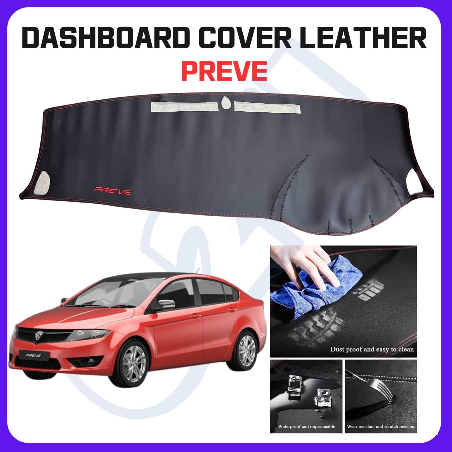 PROTON Leather Dashboard Cover for PROTON PREVE – supervision