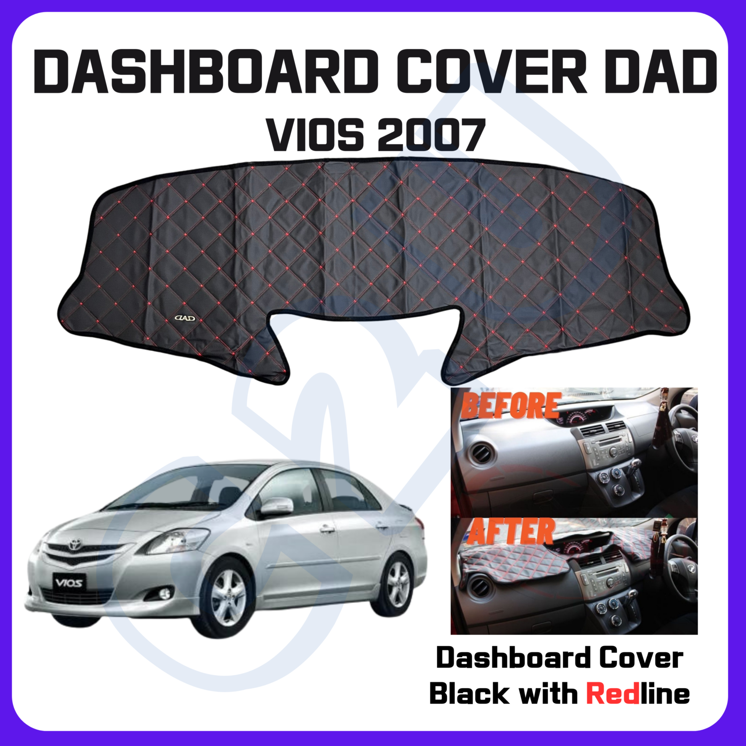 Dashboard Cover DAD For TOYOTA VIOS 2007 – supervision